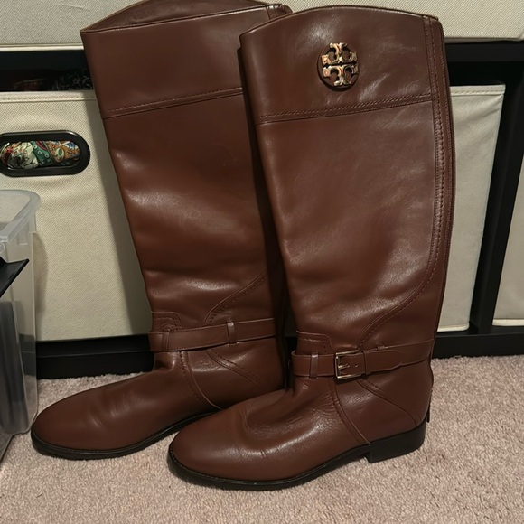 Tory Burch | Shoes | Tory Burch Brick Color Boots | Poshmark